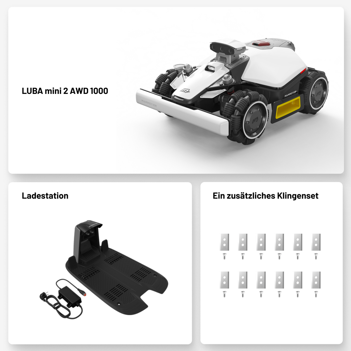 LUBA mini 2 AWD 1000 Mähroboter ohne Begrenzungskabel | Mammotion DE